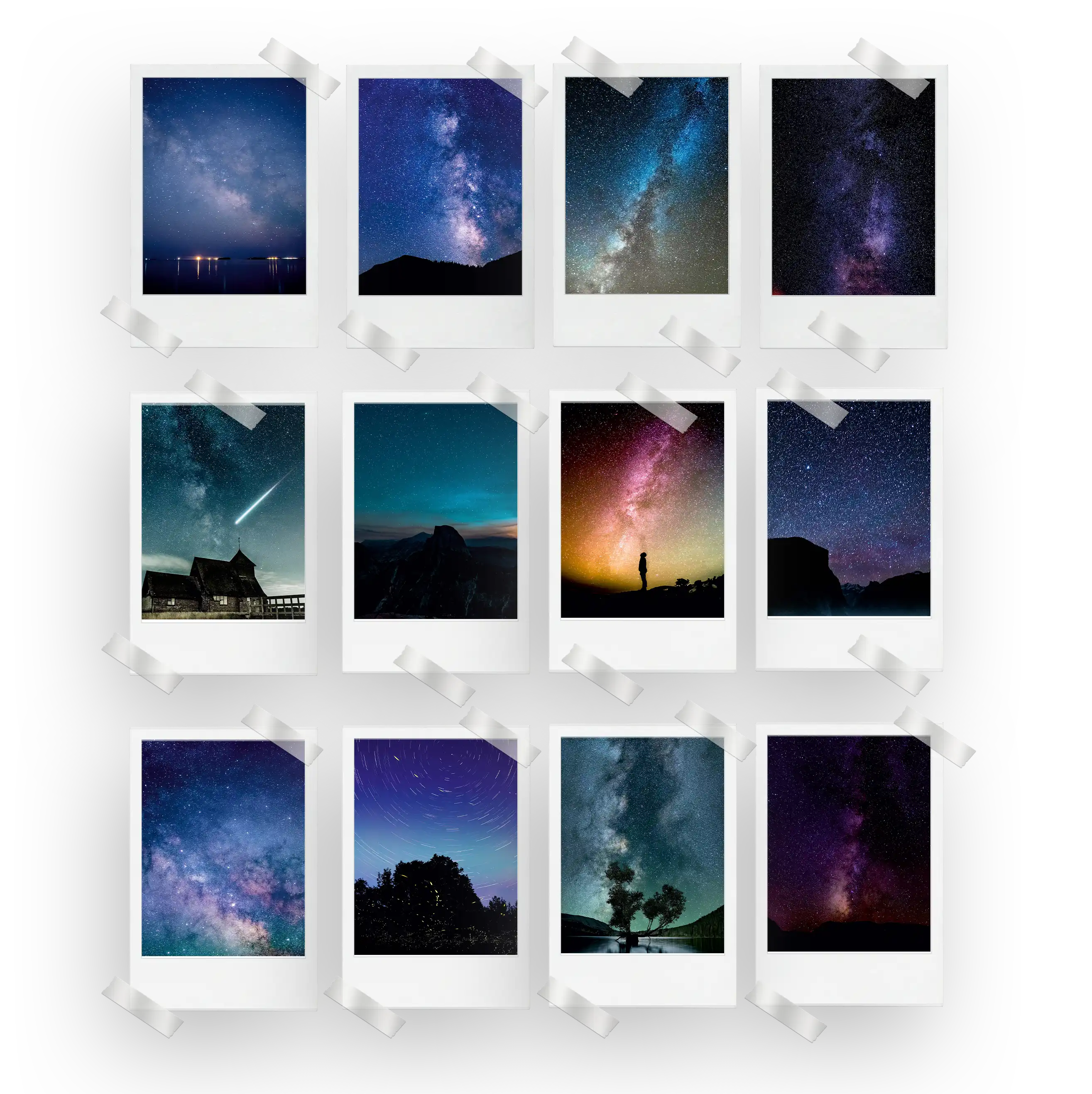 Starry Night Prints Set of 12