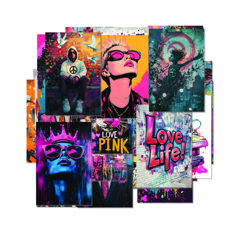 Graffiti Art Set of 100 Collage Kit