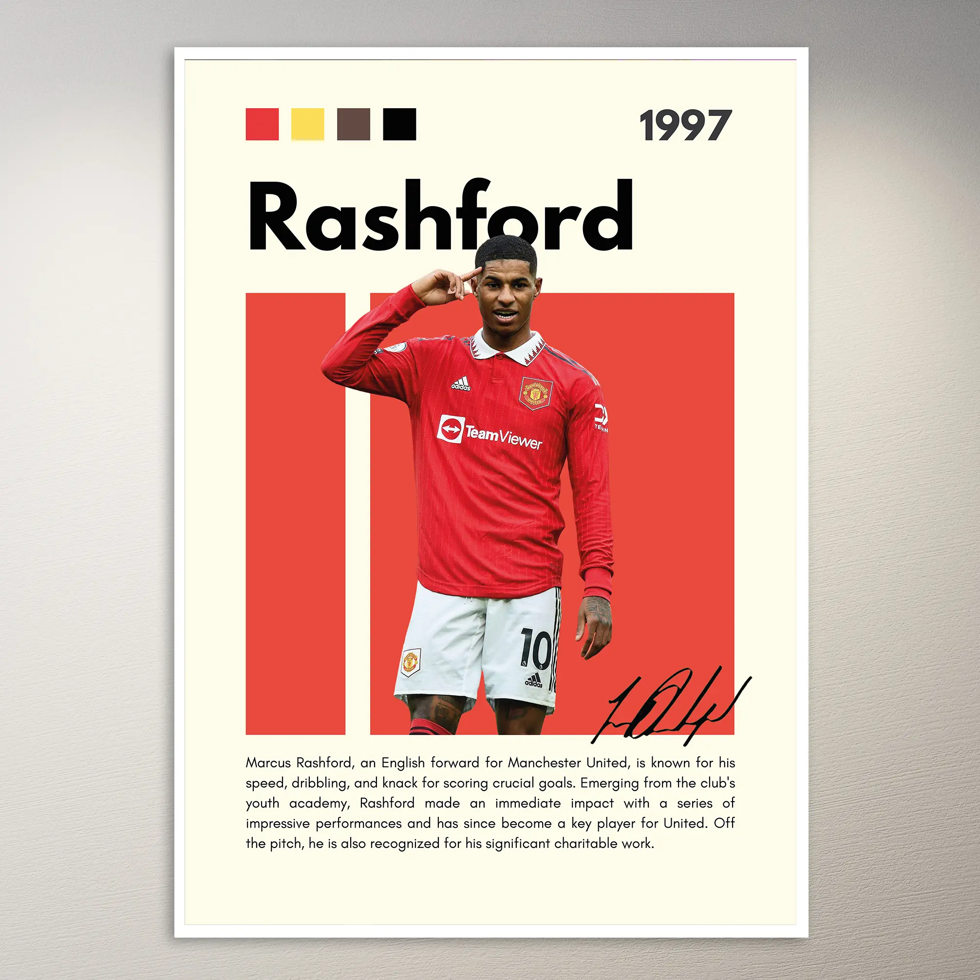 Marcus Rashford 1997 Poster